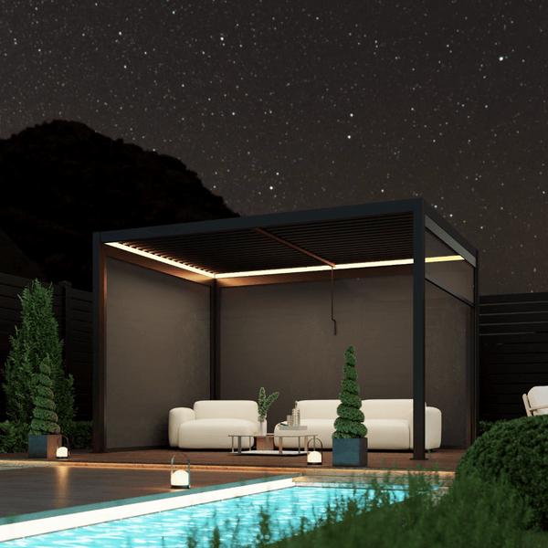 Cosmo Plus LED Pergola / Gazebo - 4 X 3M