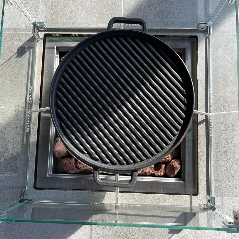Cast Iron Round Griddle for Fire Pit